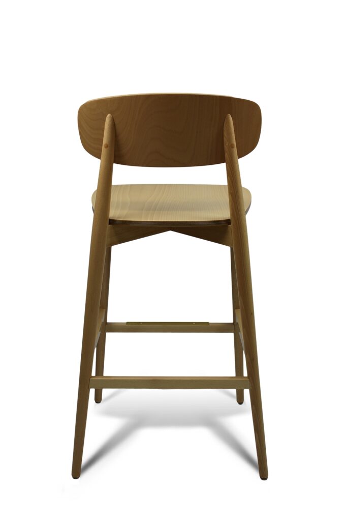 Hagen Veneer Seat Barstool - GAR Products