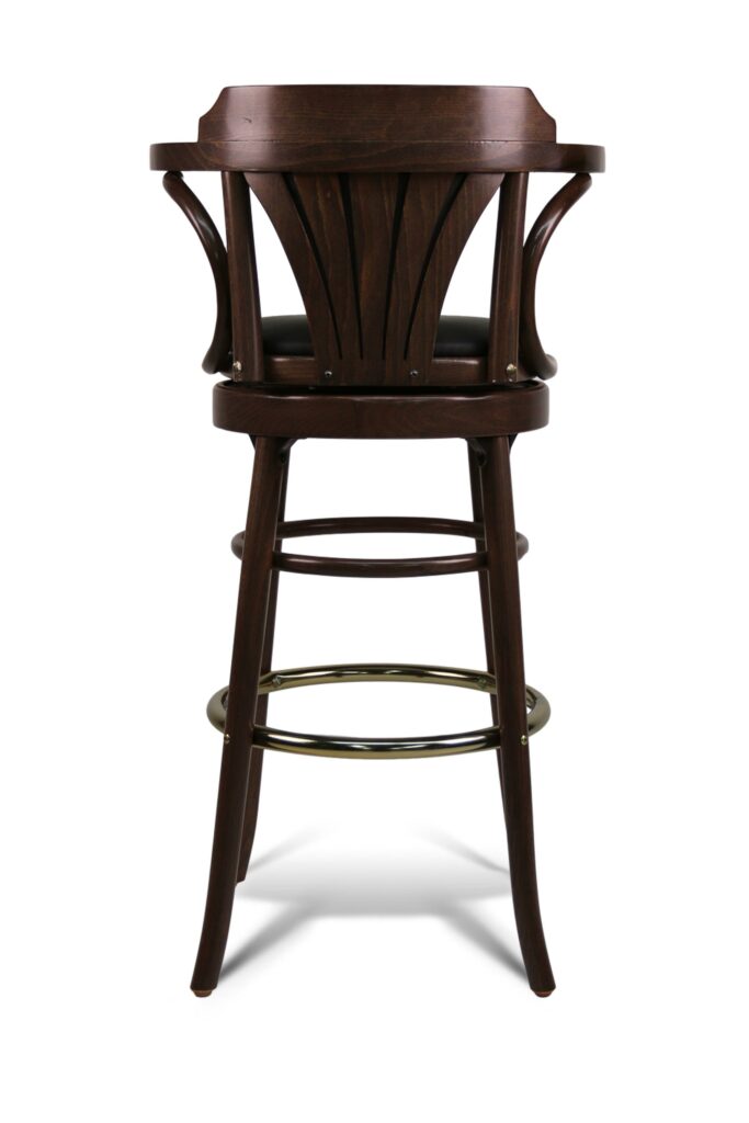 23 Padded Fan Back Swivel Barstool - GAR Products